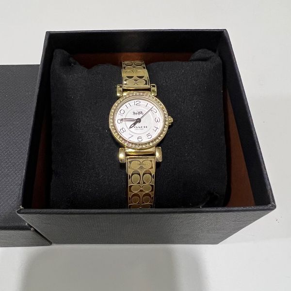 Coach Round Ladies Watch Gold | WatchCharts Marketplace