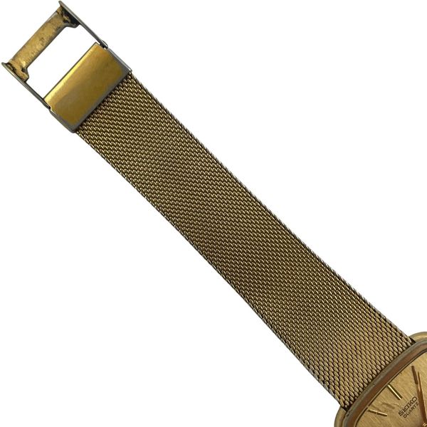 Seiko Quartz Gold Tone Mesh Band Wristwatch Japan 6020 | WatchCharts ...