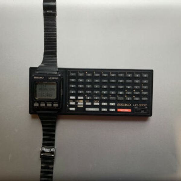 Seiko UC-3000 And UC -3100 VERY Rare Vintage Computer Watch (Memo-Diary ...