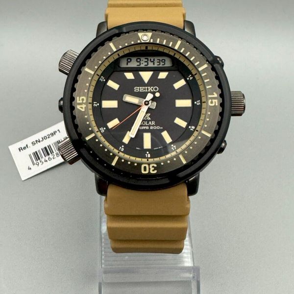 Seiko Prospex SNJ029P1 Khaki Solar Arnie | WatchCharts Marketplace