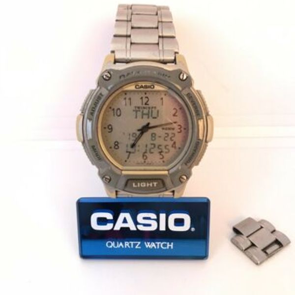 Casio ABX-70 Twincept Wrist Watch Module 1745 Vintage Old Retro Data ...