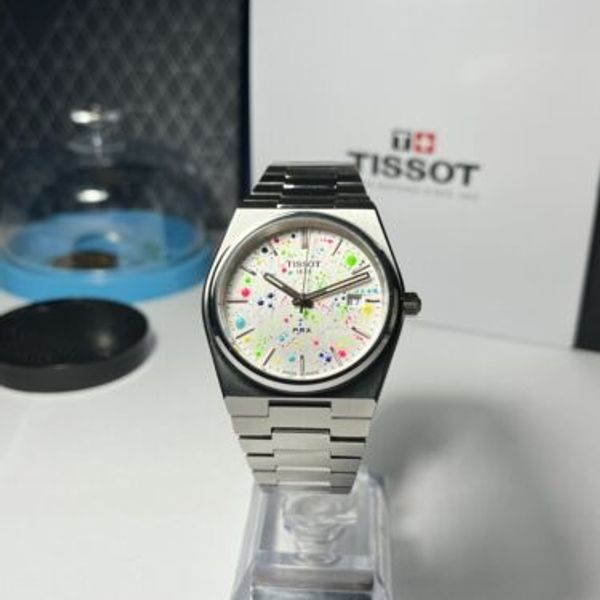 Tissot prx white custom dial 40mm pre owned with box | WatchCharts ...