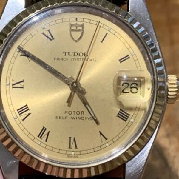 Tudor Prince Oysterdate Rotor Self Winding Gold Steel Watch 34mm 74033 ...