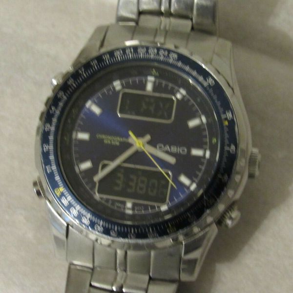 Vintage Casio Analog/Digital Chronograph watch,working,MTP-4700,japan ...