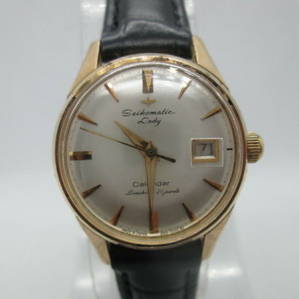 RARE SEIKOMATIC LADY CALENDAR GOLDPLATED AUTOMATIC WATCH | WatchCharts ...