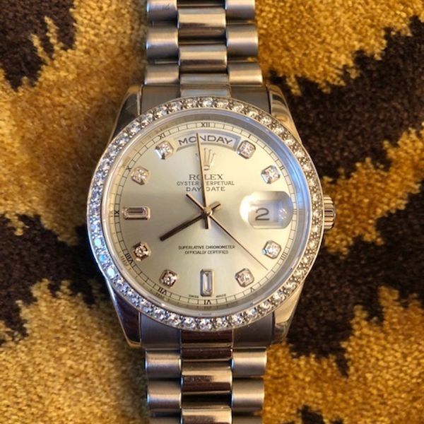 FS: 118239 DD Day Date 36 President w/ Rolex Diamond Bezel & Rolex ...