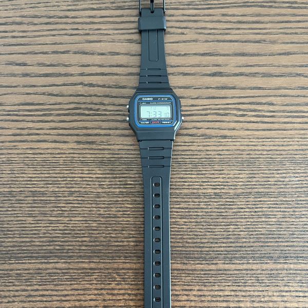 Brand New Casio Collection Standard F-91W Digital Black Wristwatch ...