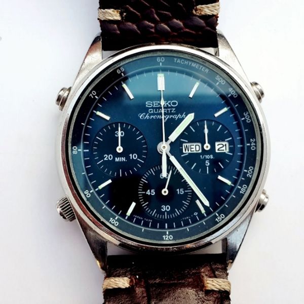 FS: Seiko 7a38 706a blue dial quartz chronograph | WatchCharts