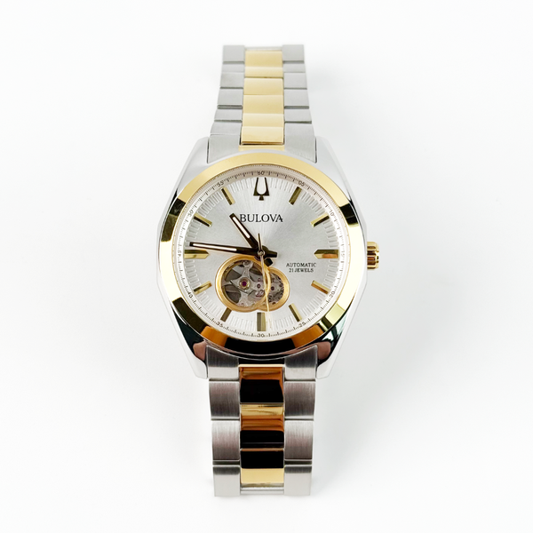 Bulova 98A284 Surveyor Bicolor Men's watch Automatic Stainless Steel ...