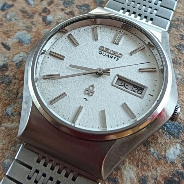 Vintage Seiko Quartz JDM 0843 8041 November 1975 Kanji Textured Dial ...