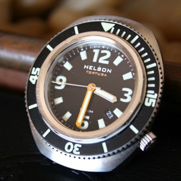SOLD Helson Tortuga / Black Numbered Dial / Full Kit $425 | WatchCharts ...