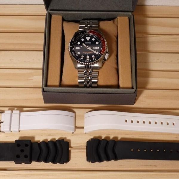 SEIKO SKX009J Navy Boy Diver's Rubber Men's analog Automatic ...