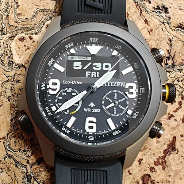 Citizen Promaster Land JV1007-07E (U822) Eco Drive, Black Dial ...