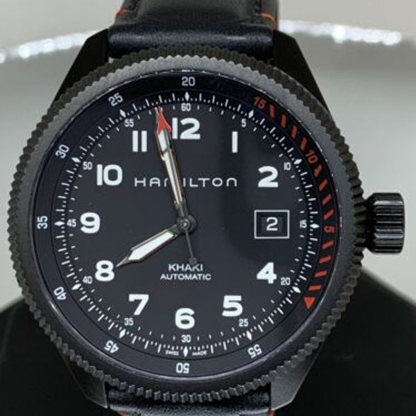 HAMILTON KHAKI TAKEOFF AIR ZERMATT AUTOMATIC WATCH * ORIG* BOX ...