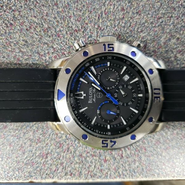 Bulova Marine Star Diver's Watch C876990 Chronograph 50M Stainless ...