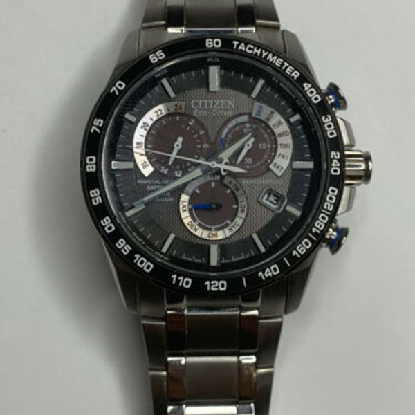 Citizen Men's Watch Eco-Drive AT4010-50E Titanium Perpetual Calendar ...