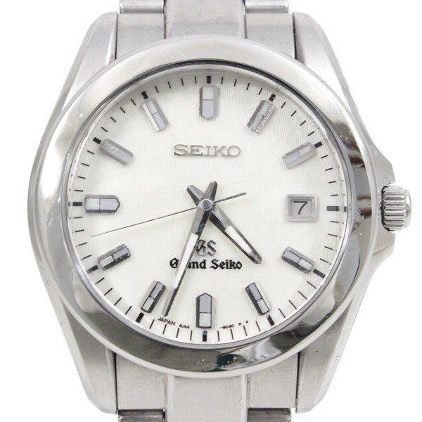 [Used] SEIKO Grand Seiko GS Quartz Men's Watch White Dial Genuine SS ...