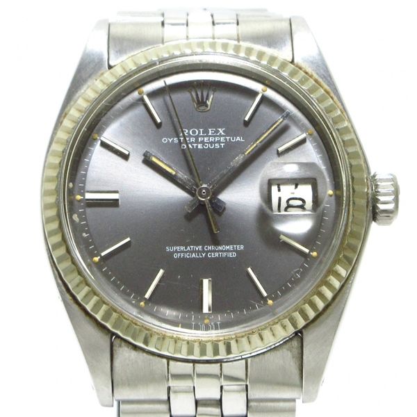 [New] [Used] ROLEX Datejust Watch K18WG x SS / Plastic Windshield / 22 ...