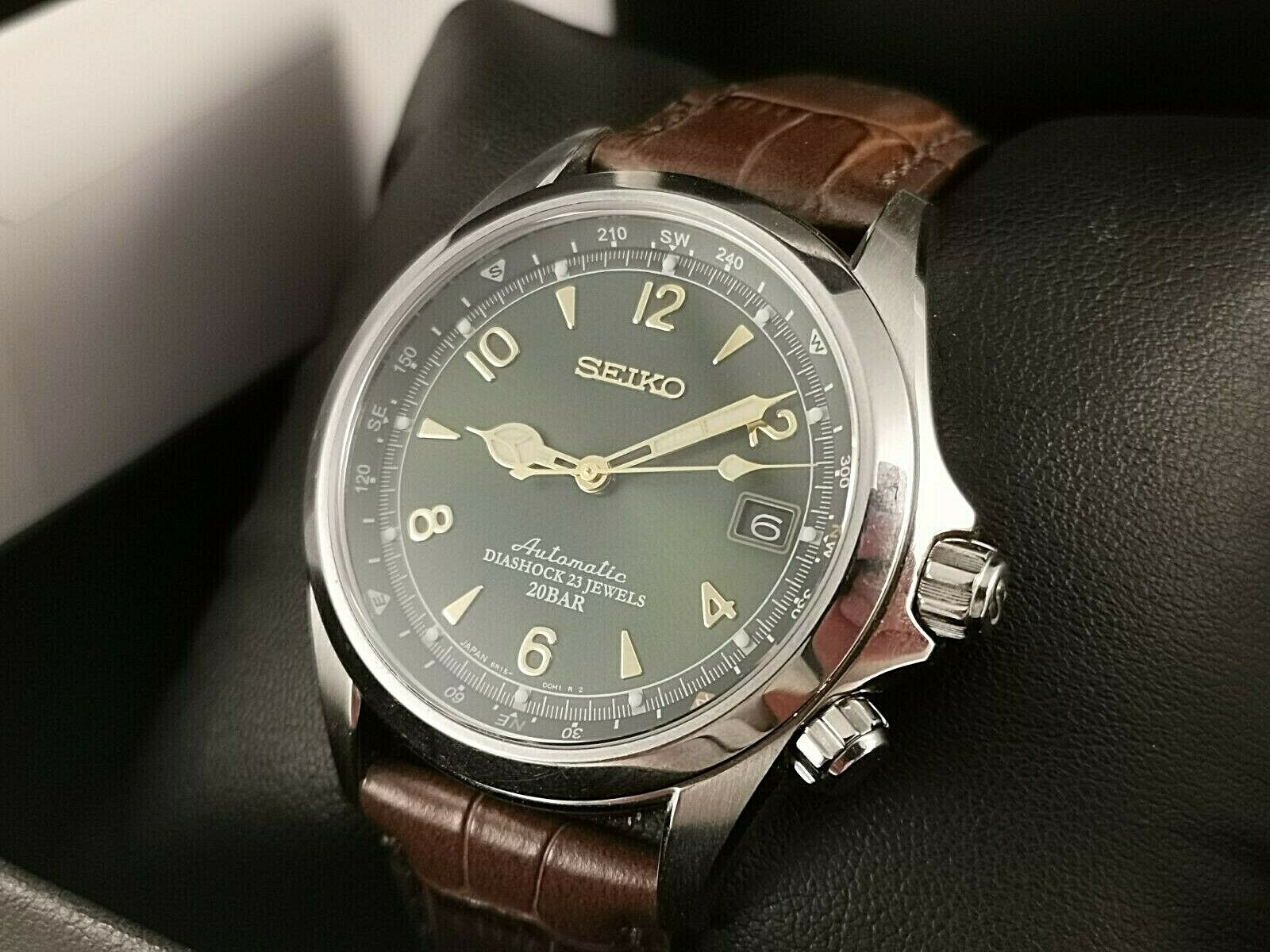 Seiko SARB017 Mechanical Alpinist Automatic Men’s Watch 6R15-00E1 ...