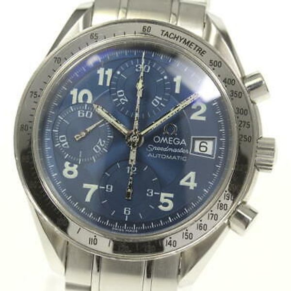 OMEGA Speedmaster 3513.82 Chronograph Navy Dial Automatic Men's Watch ...