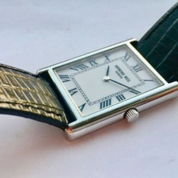 Raymond Weil Geneve 5768 Swiss Made Mens/Unisex Tank Watch Circa 1990 ...