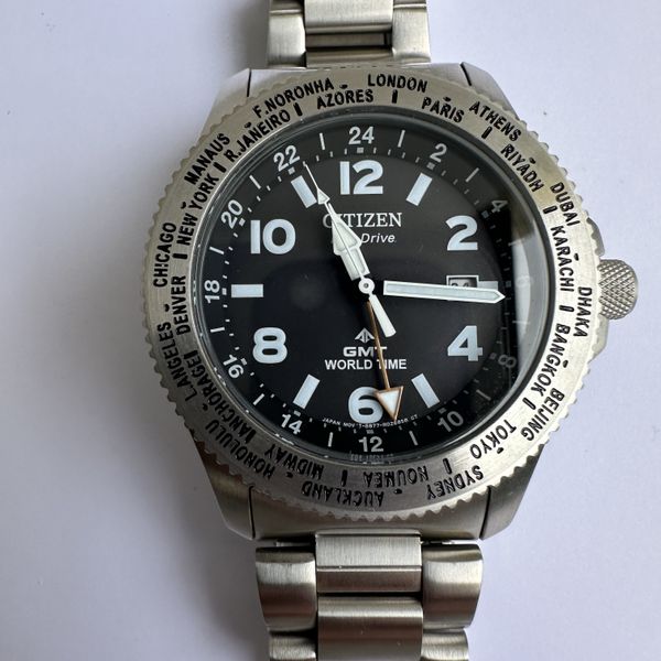 CITIZEN PROMASTER ECO-DRIVE World Time GMT Ref. B877-R011618 – Full Set ...