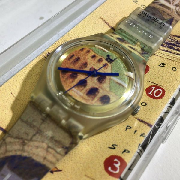 VTG 1998 SWATCH Watch ACCESS CITYPASS CATS IN ROME COLOSSEUM SWISS ...