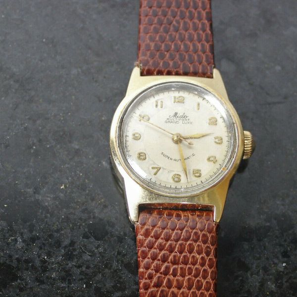 Vintage Mido Multifort Grand Luxe Super-Automatic Men's Watch 14k cover ...