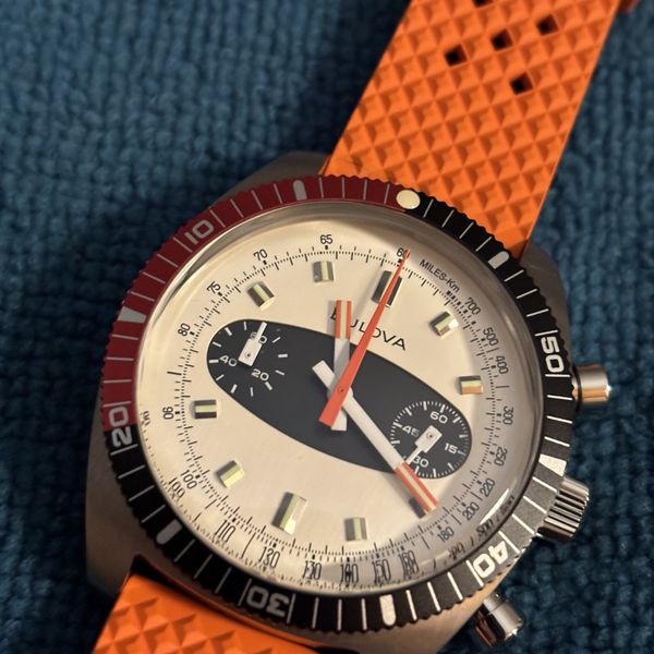 Bulova Archive Series Surfboard Chronograph Quartz Diver's 98A252 Mint ...