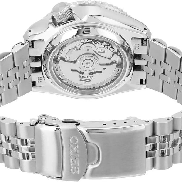 Seiko 5 Sports SSK043 Men's Stainless Steel Slam Dunk GMT Automatic ...