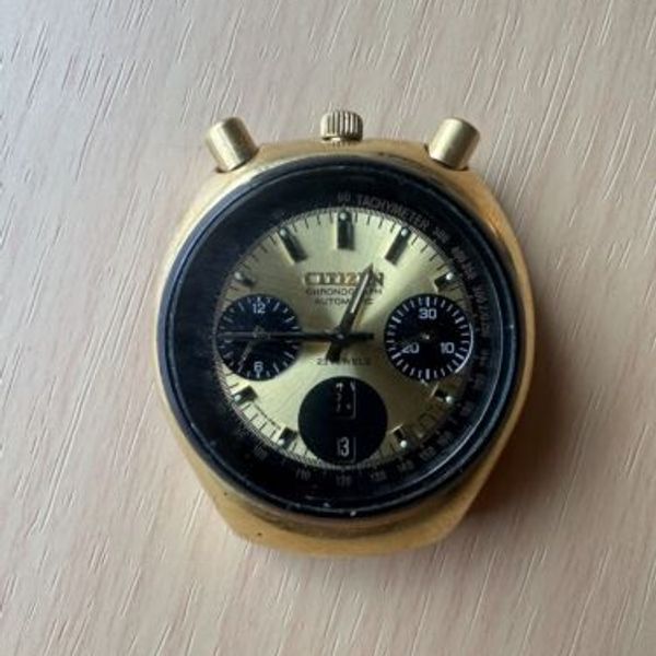 Citizen Bullhead 8110a Chronograph Watch Gold WORKING | WatchCharts ...