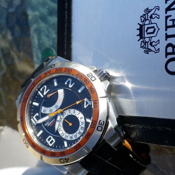 FS Orient CFM00003B0 Planet Orient orange on leather | WatchCharts ...