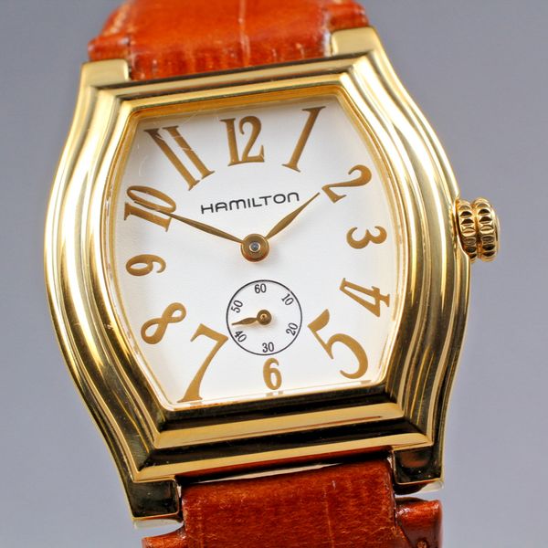 Hamilton H273310 Tonneau Case Quartz Men's Watch 32mm â White Dial â ...