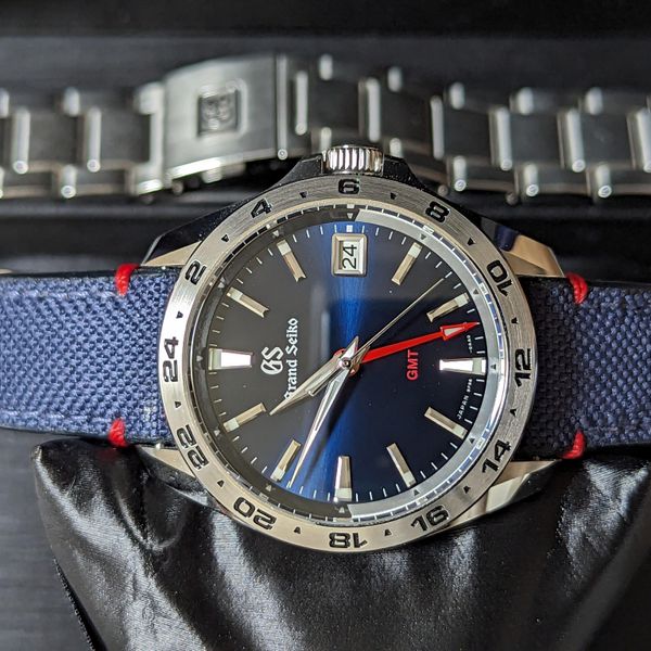 [$3,800 CAD] Grand Seiko SBGN005 39mm GMT 9F Quartz Full Set + Aaron ...