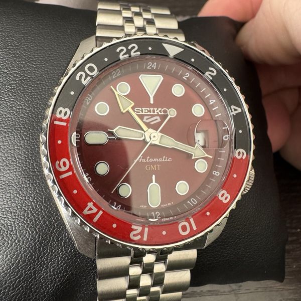 Seiko 5 Sport Automatic Watch GMT Limited Edition Red SSK031K1 - With ...