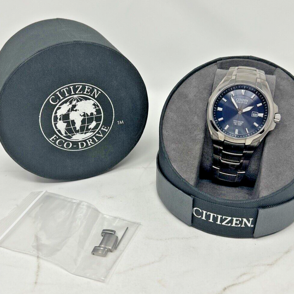Citizen Eco-Drive Titanium Sapphire Paradigm WR100 43mm Men's Watch w ...