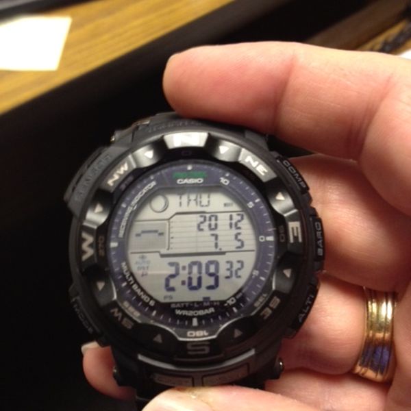 SOLD !!! Casio PRW-2500-1A Pathfinder Protrek Solar Atomic Triple Sensor ABC Watch JDM ...