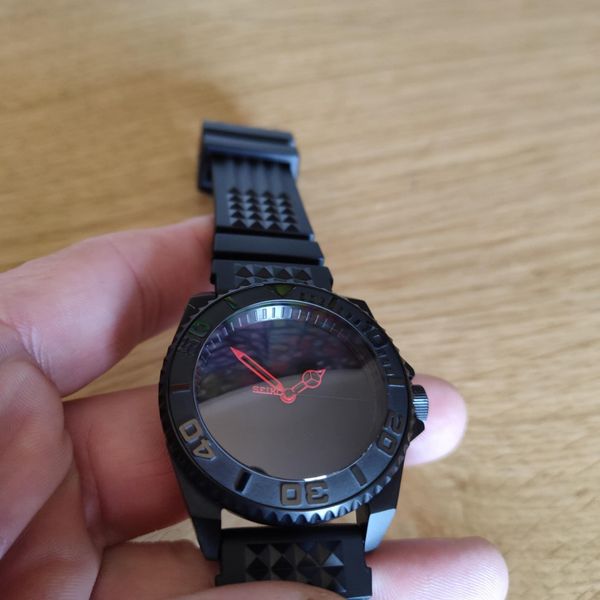 Seiko Samurai stealth mod automatic watch custom build | WatchCharts ...