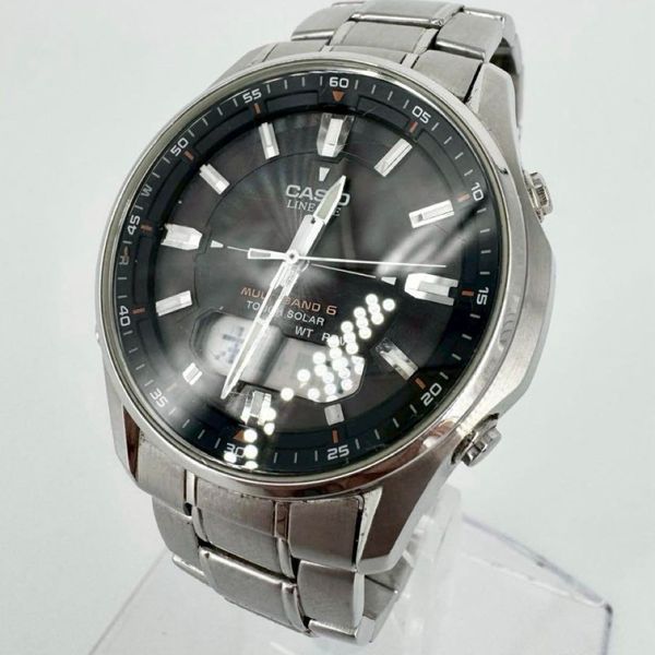 CASIO LINEAGE LCW-M100 Radio Solar Watch Multiband 6 World Time Japan ...