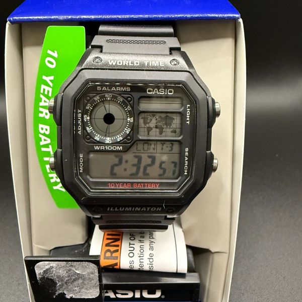 Casio Sport Digital Men's Watch AE1200WH-1AV | WatchCharts Marketplace