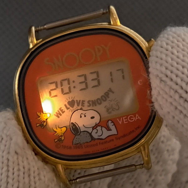 Rare Vintage CITIZEN DIGITAL ADEC SNOOPY ANIMATED LCD WOODSTOCK 80s ...