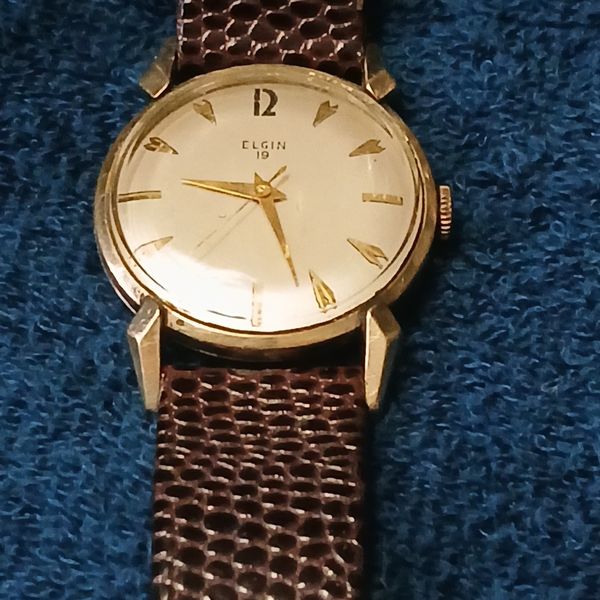Vintage Elgin Mechanical Dress Watch, Horn Lugs, Working. | WatchCharts ...