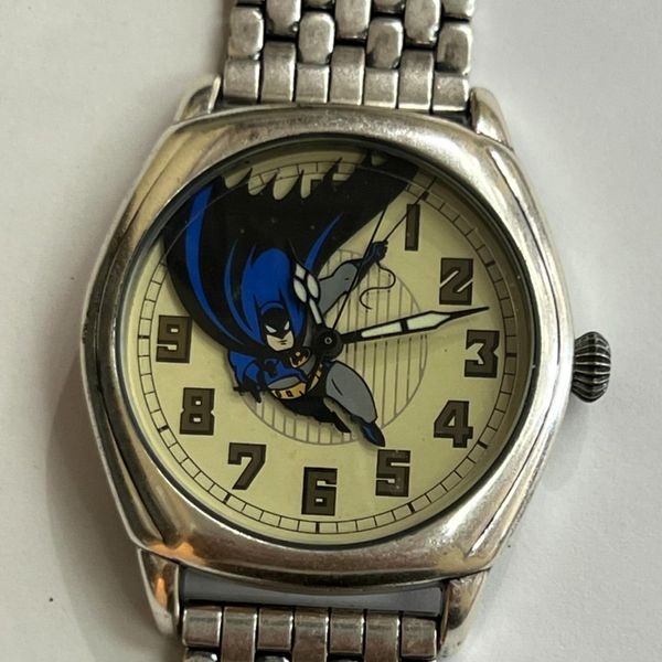 BATMAN WARNER BROS. BY FOSSIL WB17030054 WATCH WORKING | WatchCharts ...