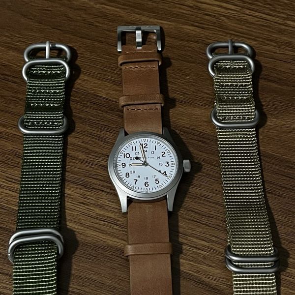 Hamilton Khaki Field Mechanical White Dial | WatchCharts Marketplace