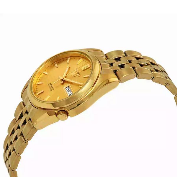 Seiko Series 5 Automatic Gold Dial Men's Watch SNK366 | WatchCharts ...