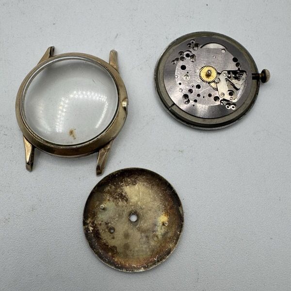 Vintage Antique 1950â s Hamilton Arnold 10K RGP Bezel 17 Jewel Watch ...