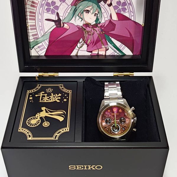 Unused / Seiko x Hatsune Miku Senbonzakura collaboration watch with ...