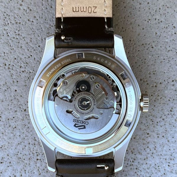 Seiko automatic sport GMT field watch, barely worn, w/ new leather ...