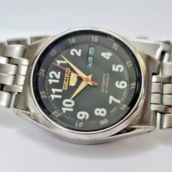VINTAGE SEIKO 5 AUTOMATIC 21 JEWELS 4227 UNISEX WATCH, DAY & DATE, USED ...