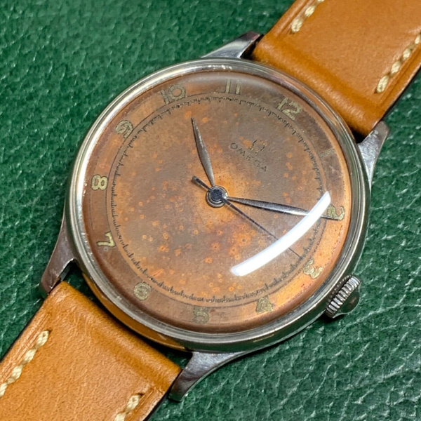 1944 Omega Ref. 2324/8 Cal. 30T2SC Stainless Steel 35mm Case Wristwatch ...